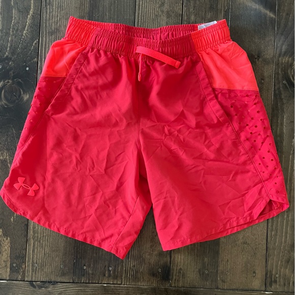 Under Armour | Bottoms | Bright Orange And Reddish Colored Shorts ...